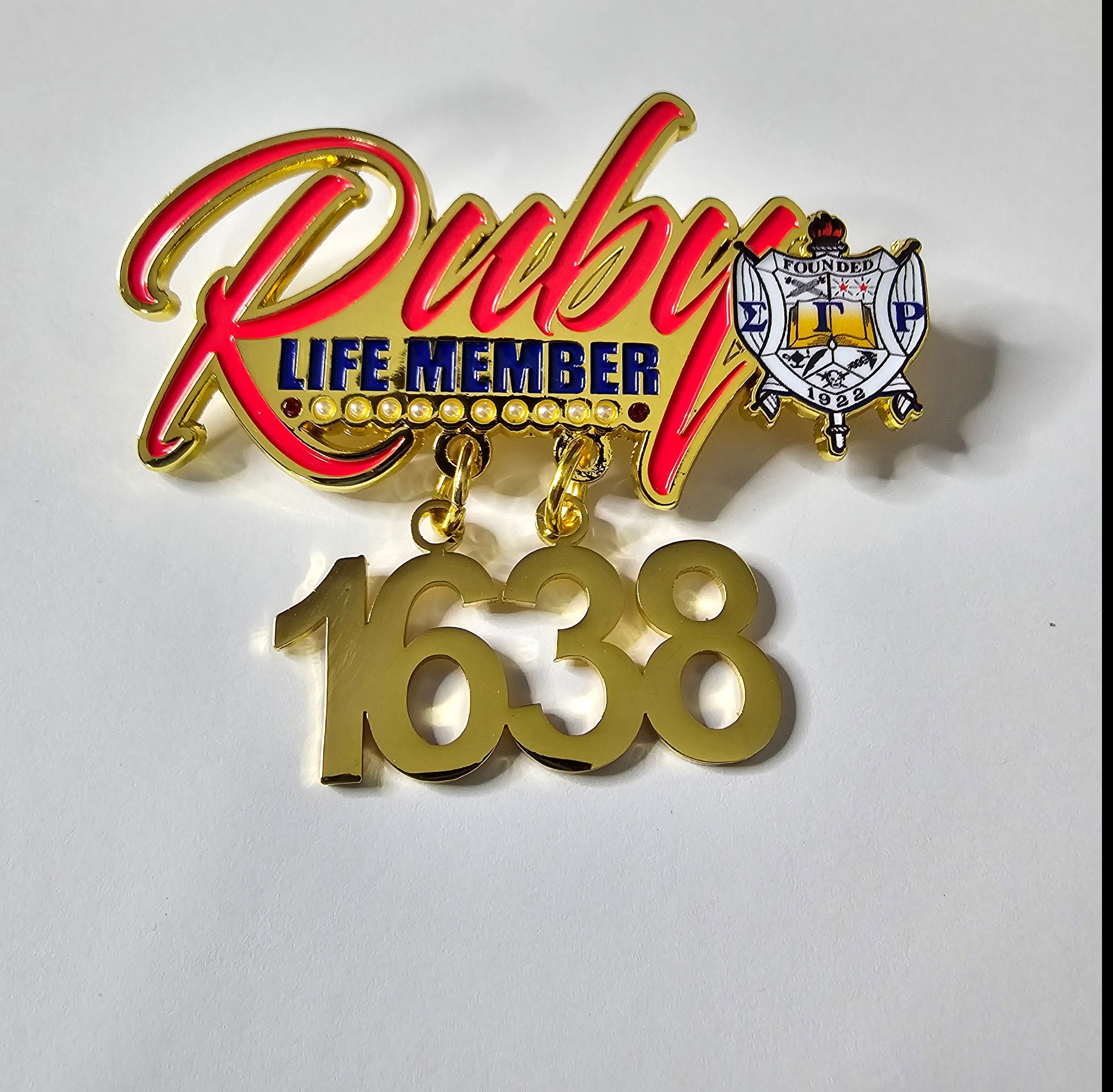 Ruby Life Member Lapel Pin (pre-order) – AcetoTail