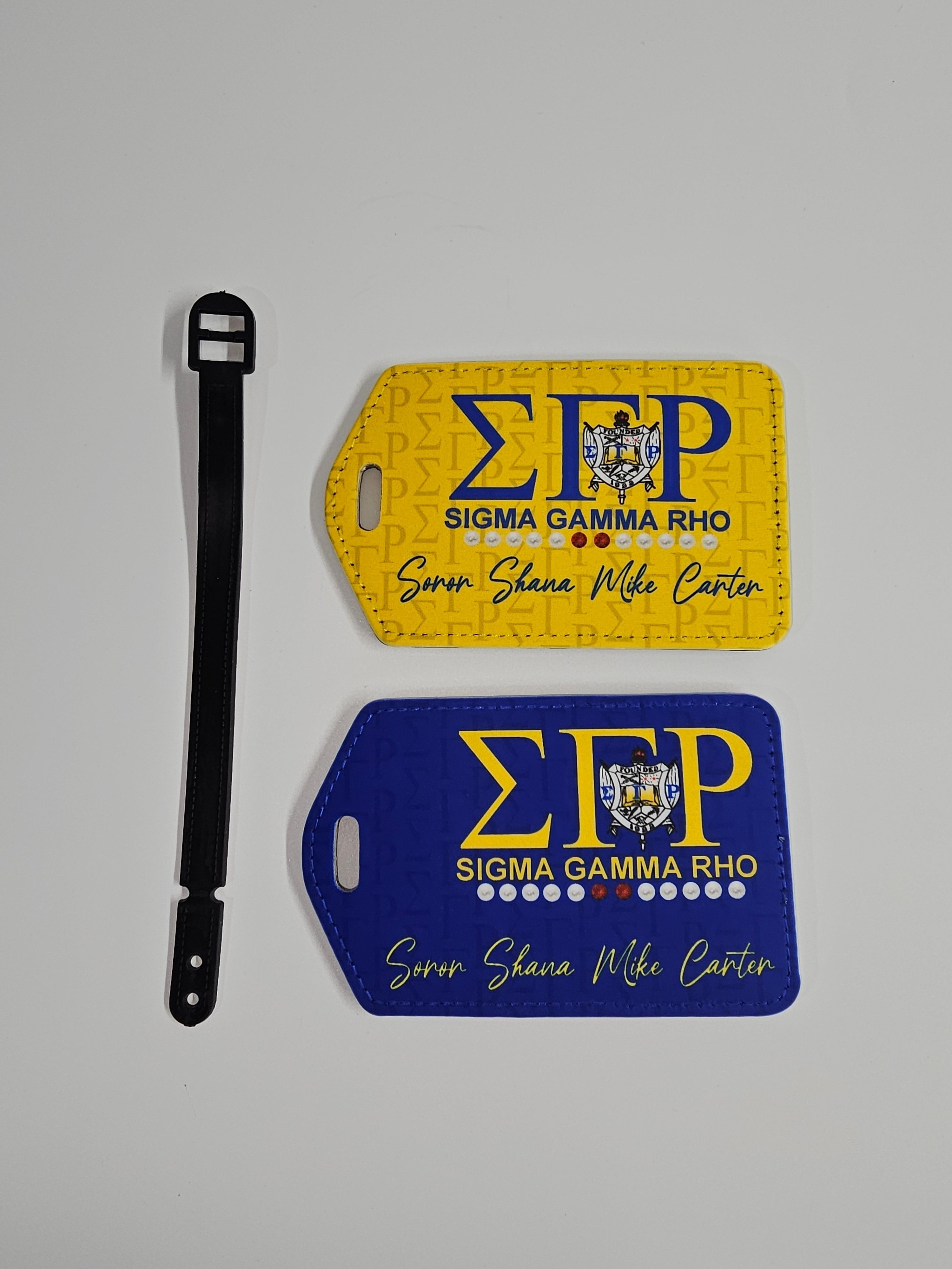 Soror Sigma Gamma Rho Custom Bag tags – AcetoTail