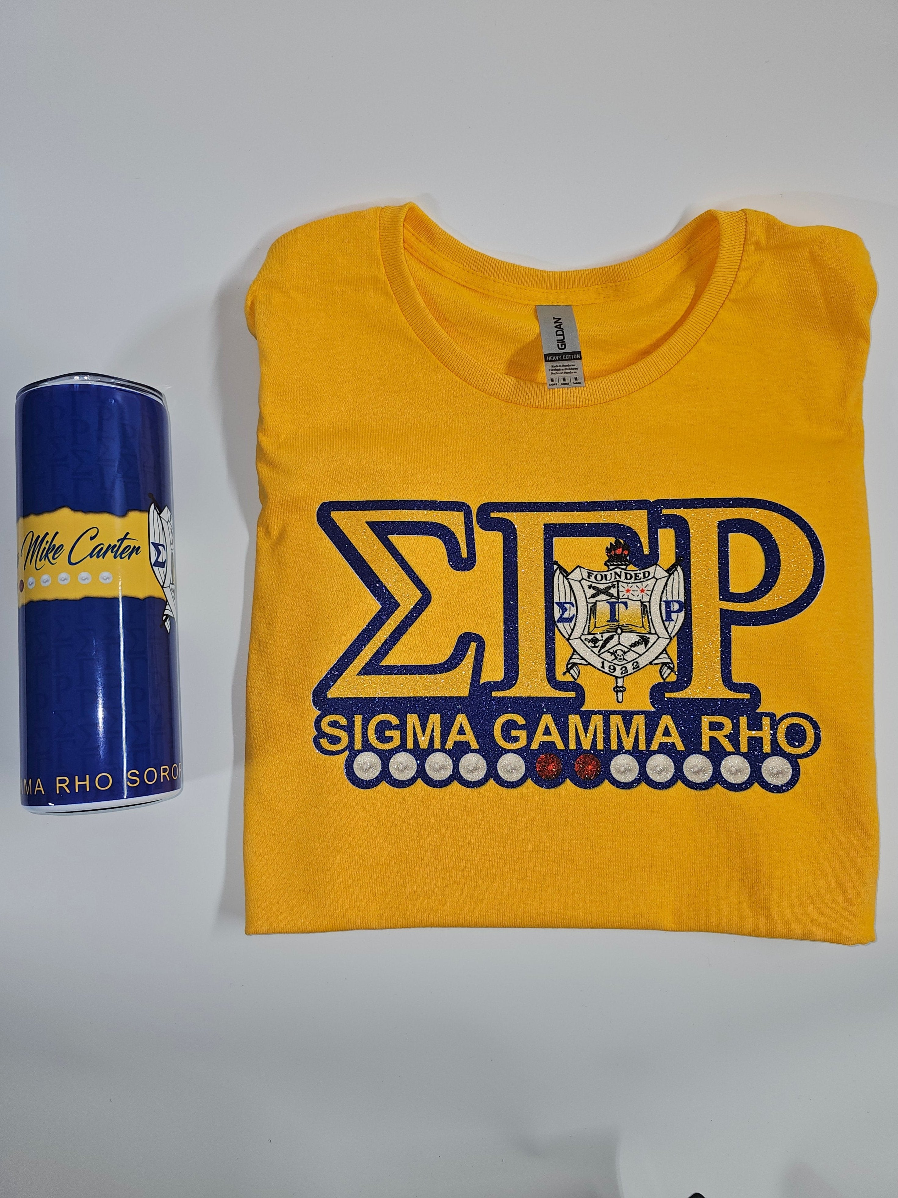 Sigma Gamma Rho Tumbler, Gold T-shirt – AcetoTail